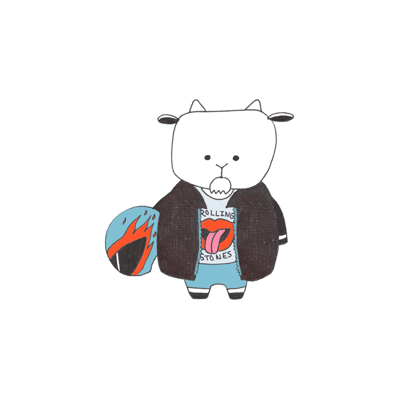 Biker GOAT Goat - Museum Of Giggles