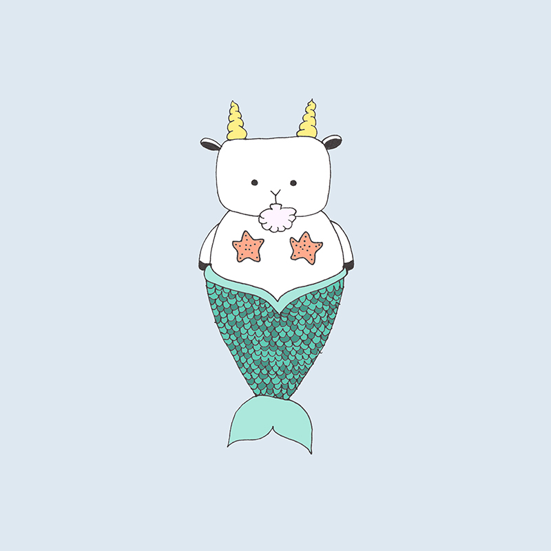 Mermaid GOAT Goat - Museum Of Giggles